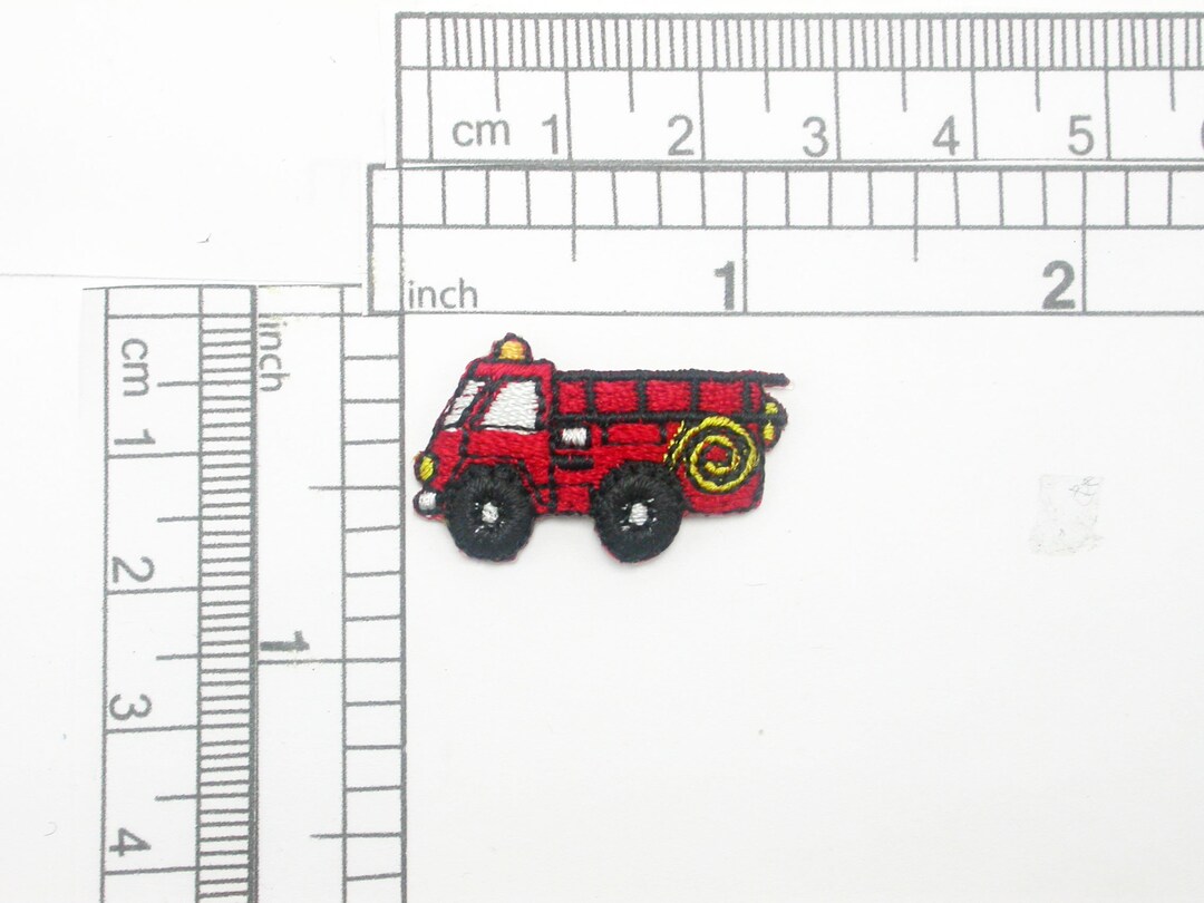 5 X Fire Truck Mini Patch Embroidered Iron on Applique - Etsy