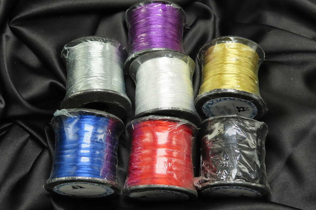 Satin Round Rat Tail Cord 1/16" *colors* 50 Yard Reel - Etsy