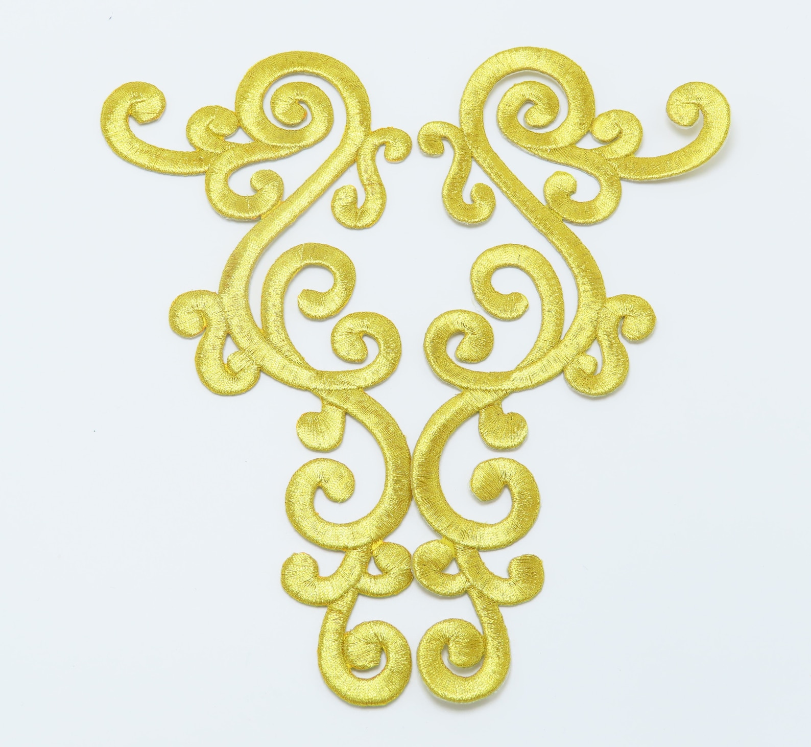 Swirl Pair Patch Iron on Embroidered Applique Large - Etsy