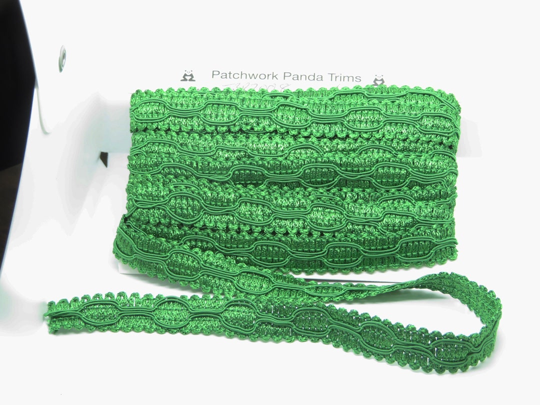 Emerald Green Gimp Braid 3/4" 19mm Wide Soft & Pliable Rayon 6 Yards - Etsy