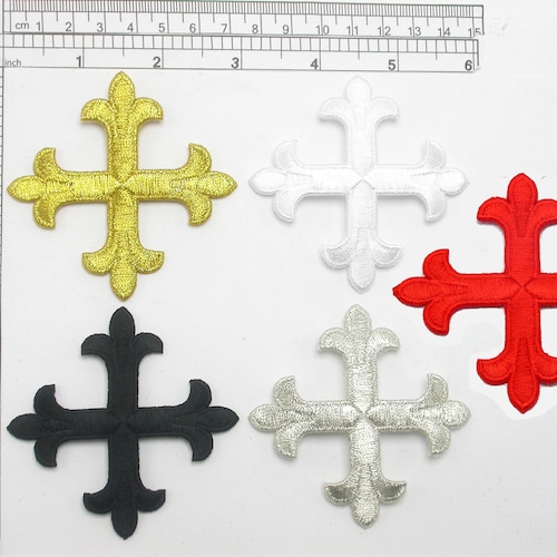 Cross 3 X 5 Satin Iron on Patch Applique - Etsy