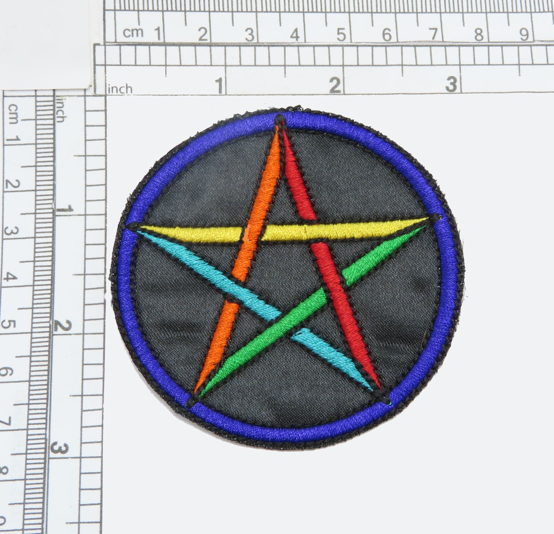 Pentagram Pentacle Occult Embroidered Iron on Patch 2 7/8" 73mm - Etsy