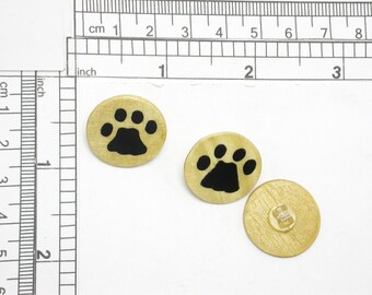 Paw Print Buttons | Etsy