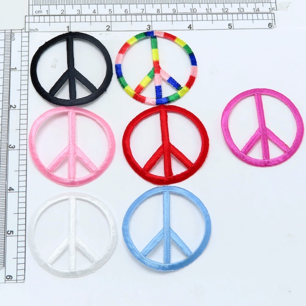Peace Sign Applique - Etsy