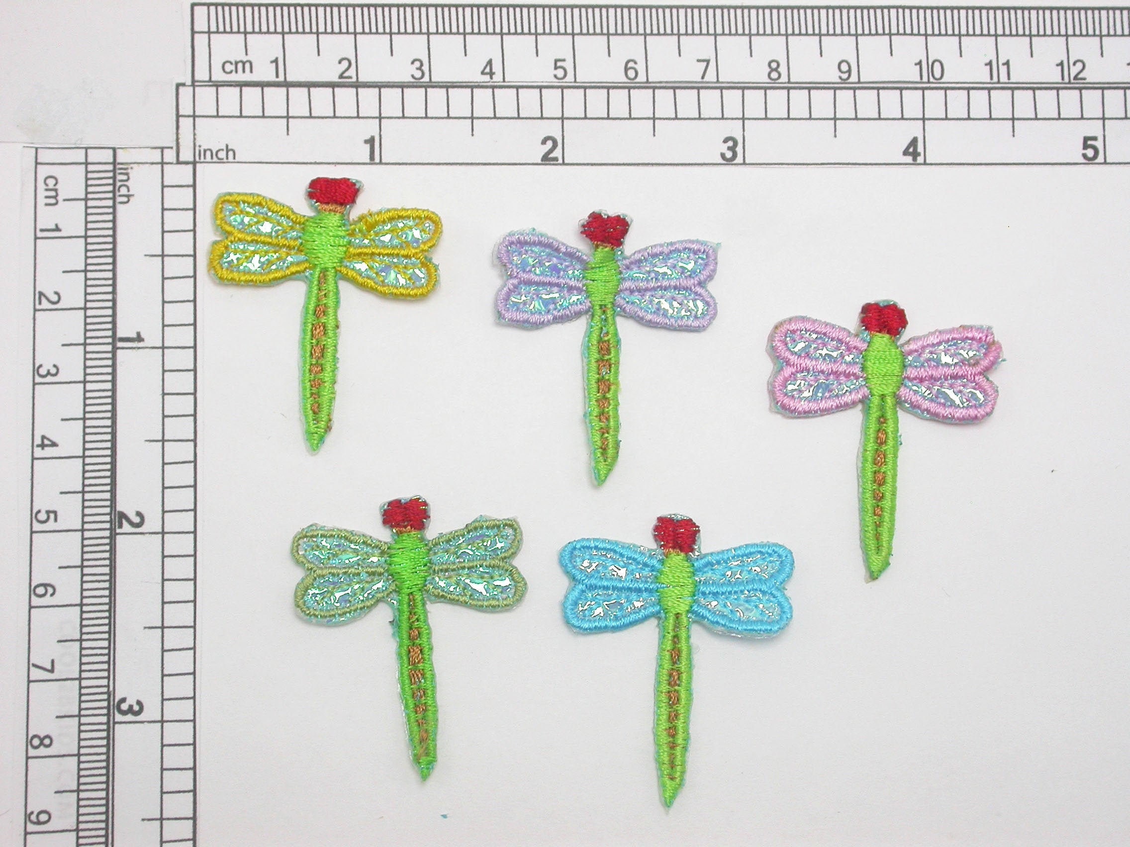 Dragonfly Applique Sparkle Wings Iron On Embroidered Patch 1 | Etsy