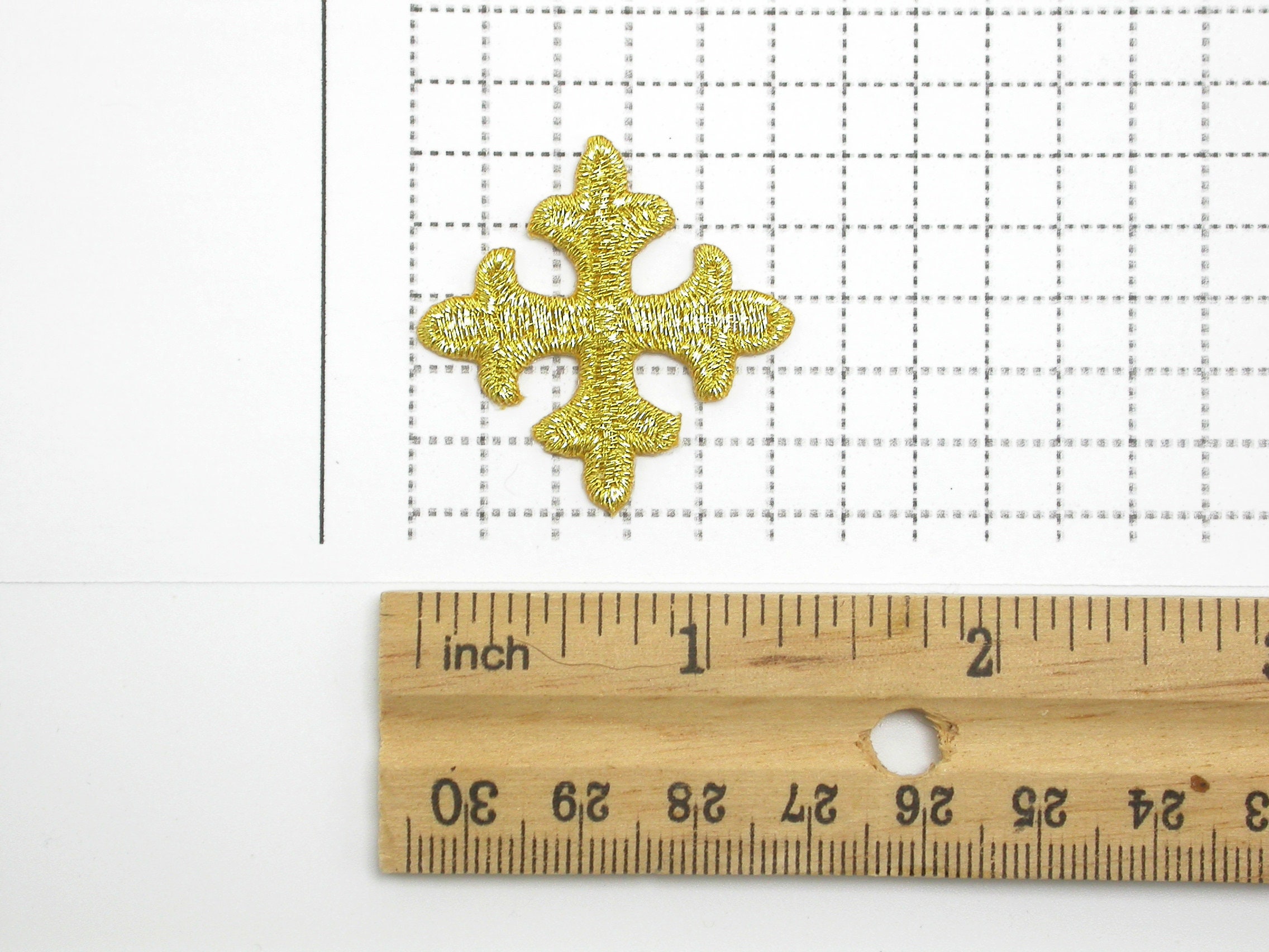 Equal Latin Cross Iron on Patch Applique 1 3/8" (35mm) *colors*. 2 Pack ...
