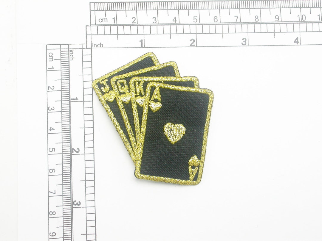 Royal Flush Patch Embroidered Iron on Patch Applique - Etsy