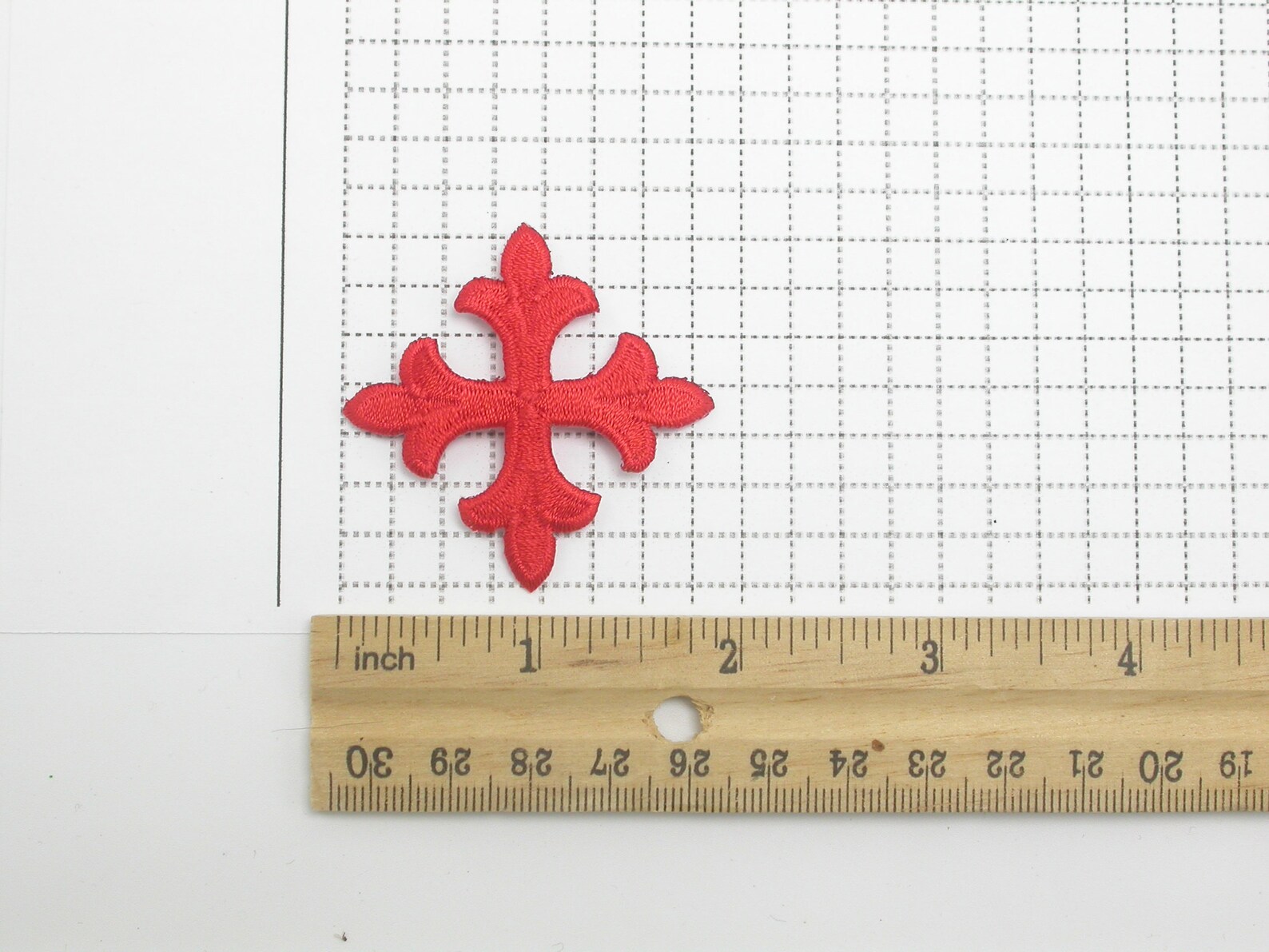 Iron on Patch Applique - Equal Latin Cross 1 7/8" (47.6mm) 2 Pack & Up ...