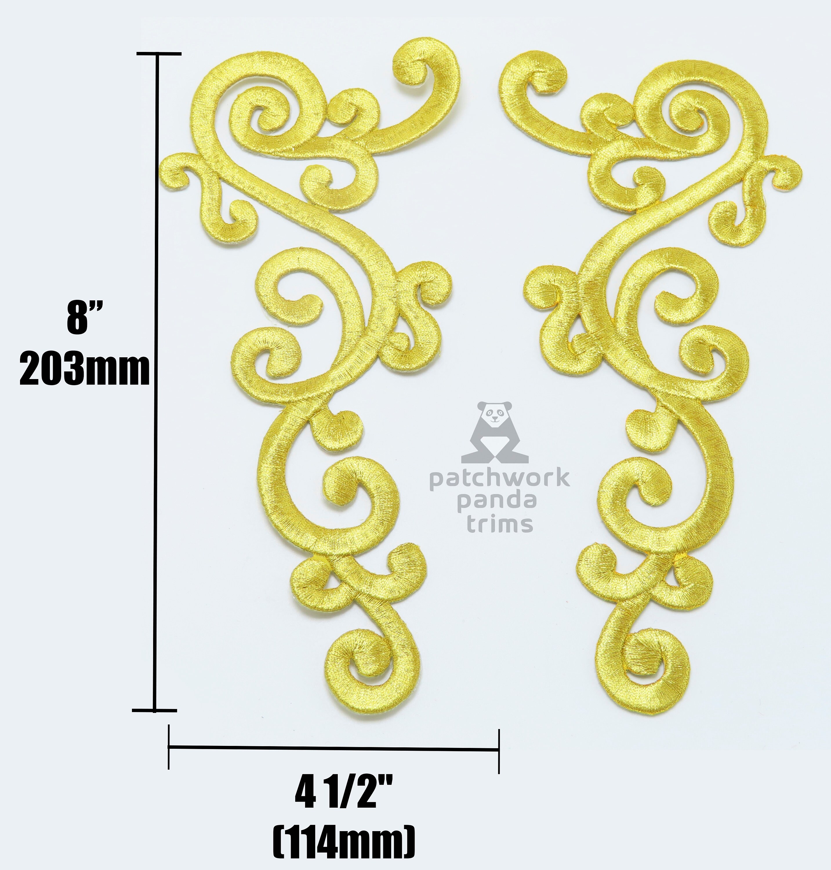 Lilac Swirl Patch 8" Iron on Embroidered Applique - Large Decorative ...