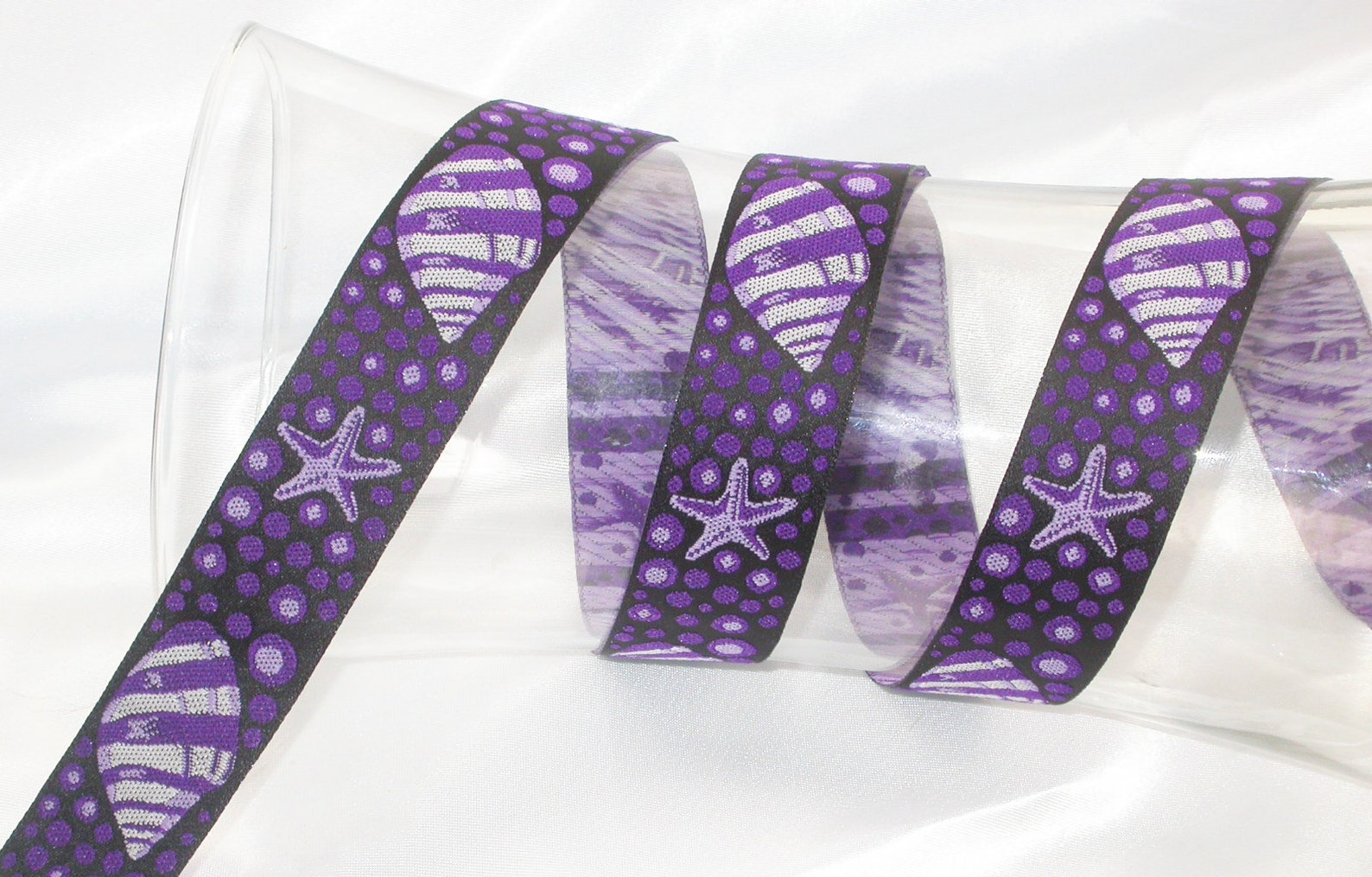 Jacquard Ribbon 1 25mm Exotic Sea Shells Colors 3 - Etsy