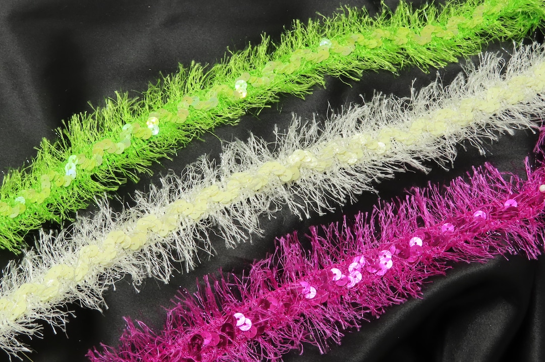 Braid 7/8" Double Edge Fringe *colors* (2"o/a) 5 Yards Sewing Trim ...
