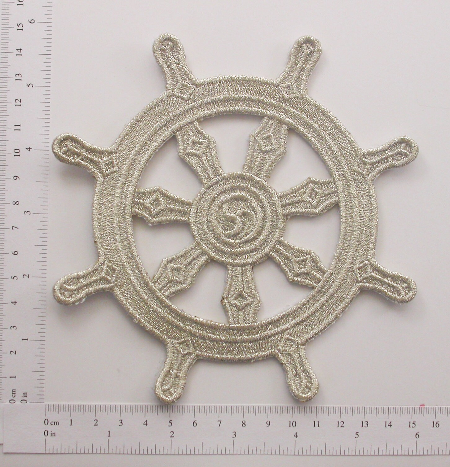 Dharma Wheel Iron on Patch Applique - Buddhist Symbol *sizes* *colors ...