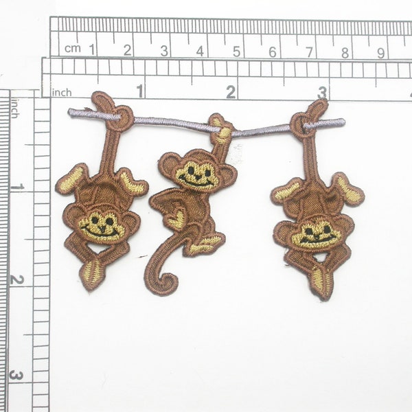 Monkey Applique - Etsy