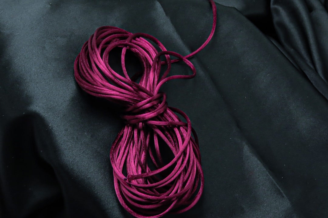 10 Yards - 2mm Satin Rattail Cord Rat Tail Jewelry Making Macramé Braid ...