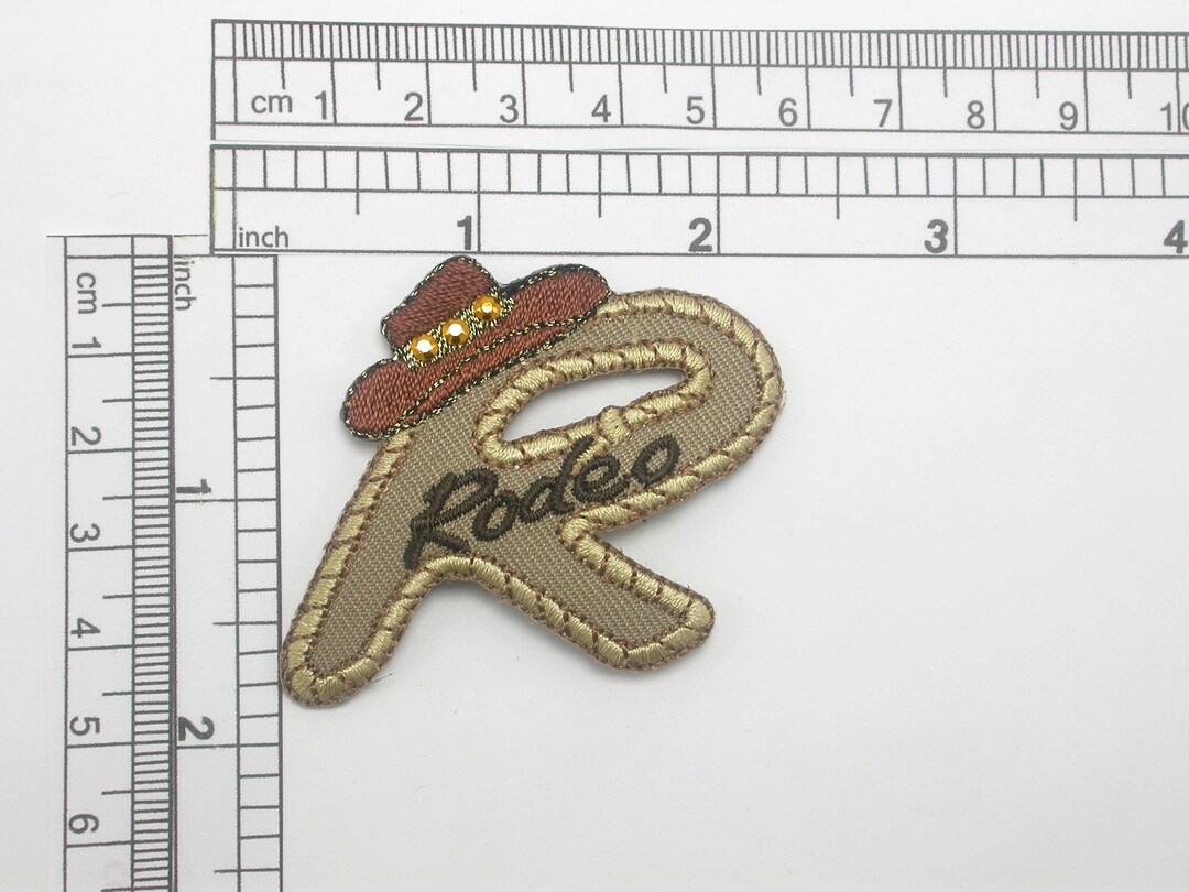 Rodeo Patch Iron on Embroidered Applique Equestrian - Etsy