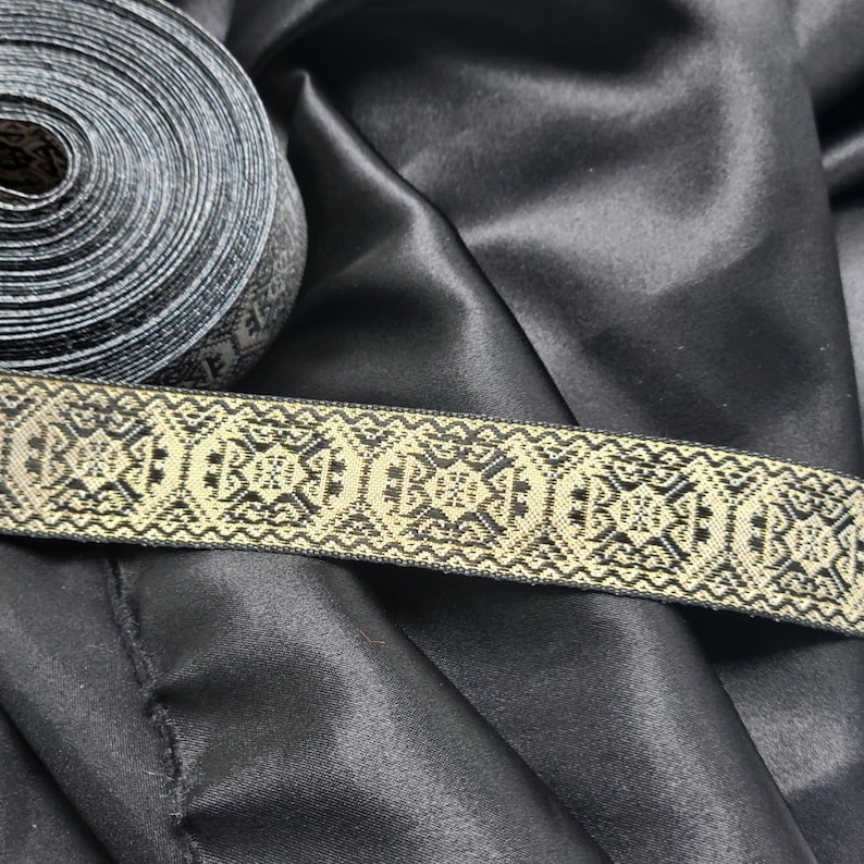 Jacquard Ribbon 1" (25mm) Geometric Octagons Priced per Yard - Etsy