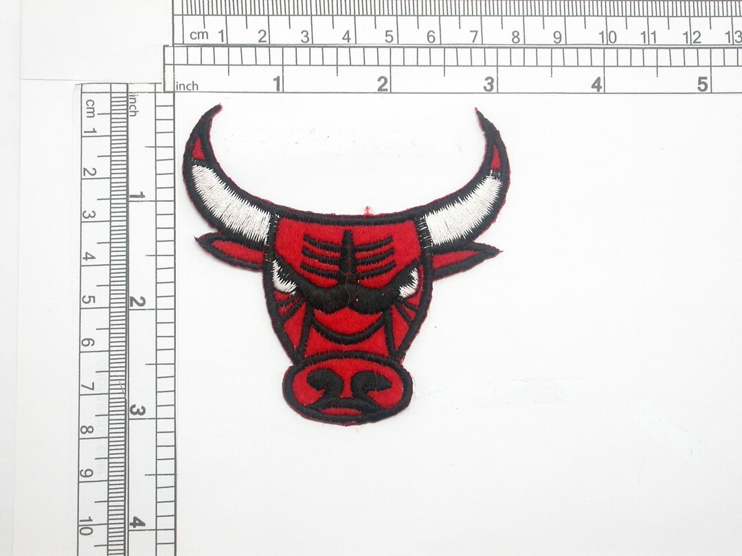 Bull Head Patch Red Iron on Embroidered Applique - Etsy