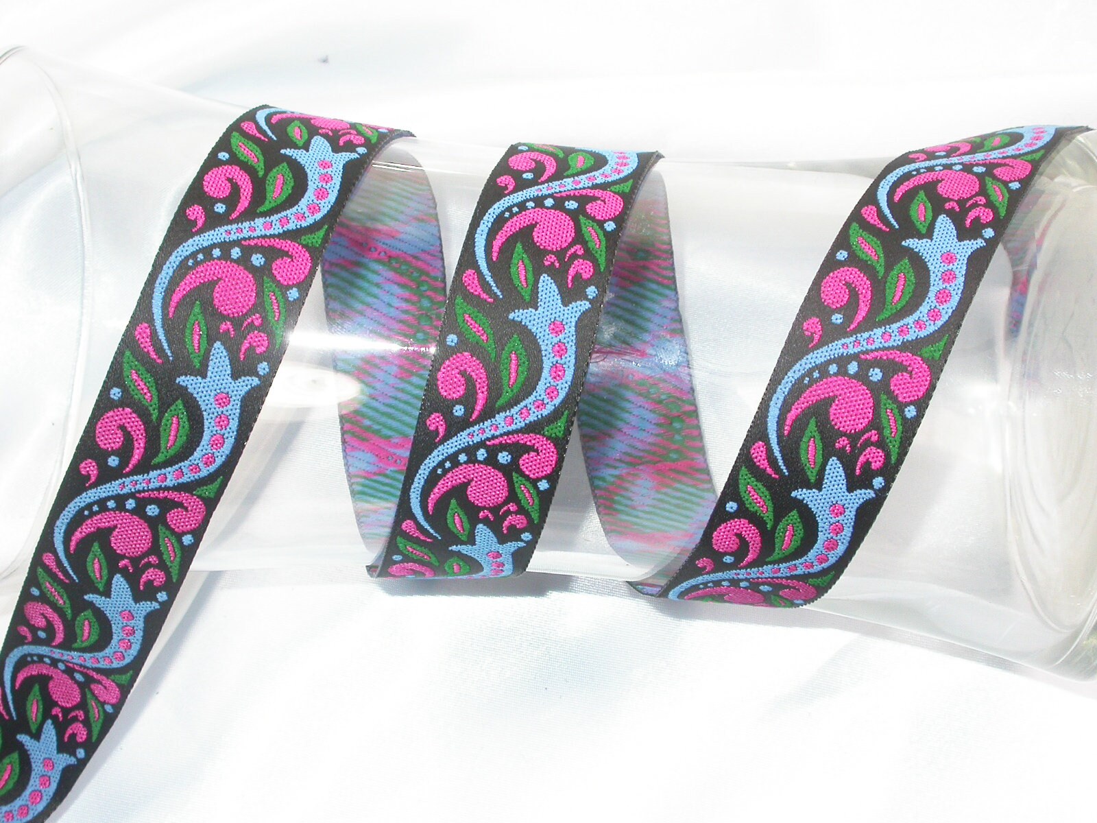 Jacquard Ribbon 1 25mm Funky Fanfare Colors 3 Yards & - Etsy