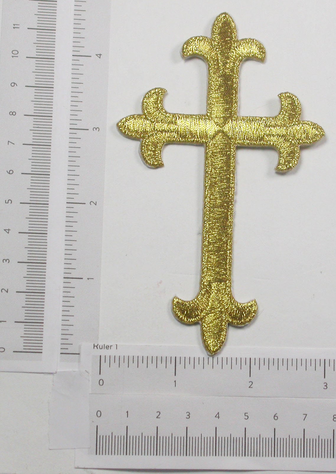 Latin Cross Patch Embroidered Iron on Applique 4 3/4 X | Etsy