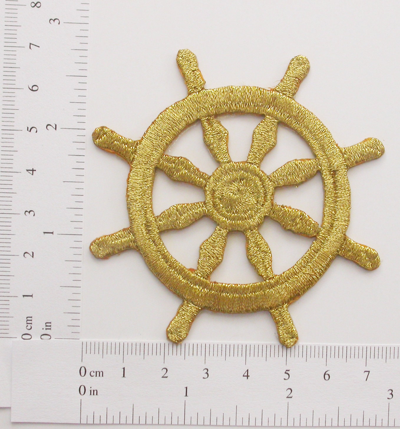 Dharma Wheel Iron on Patch Applique Buddhist Symbol sizes - Etsy
