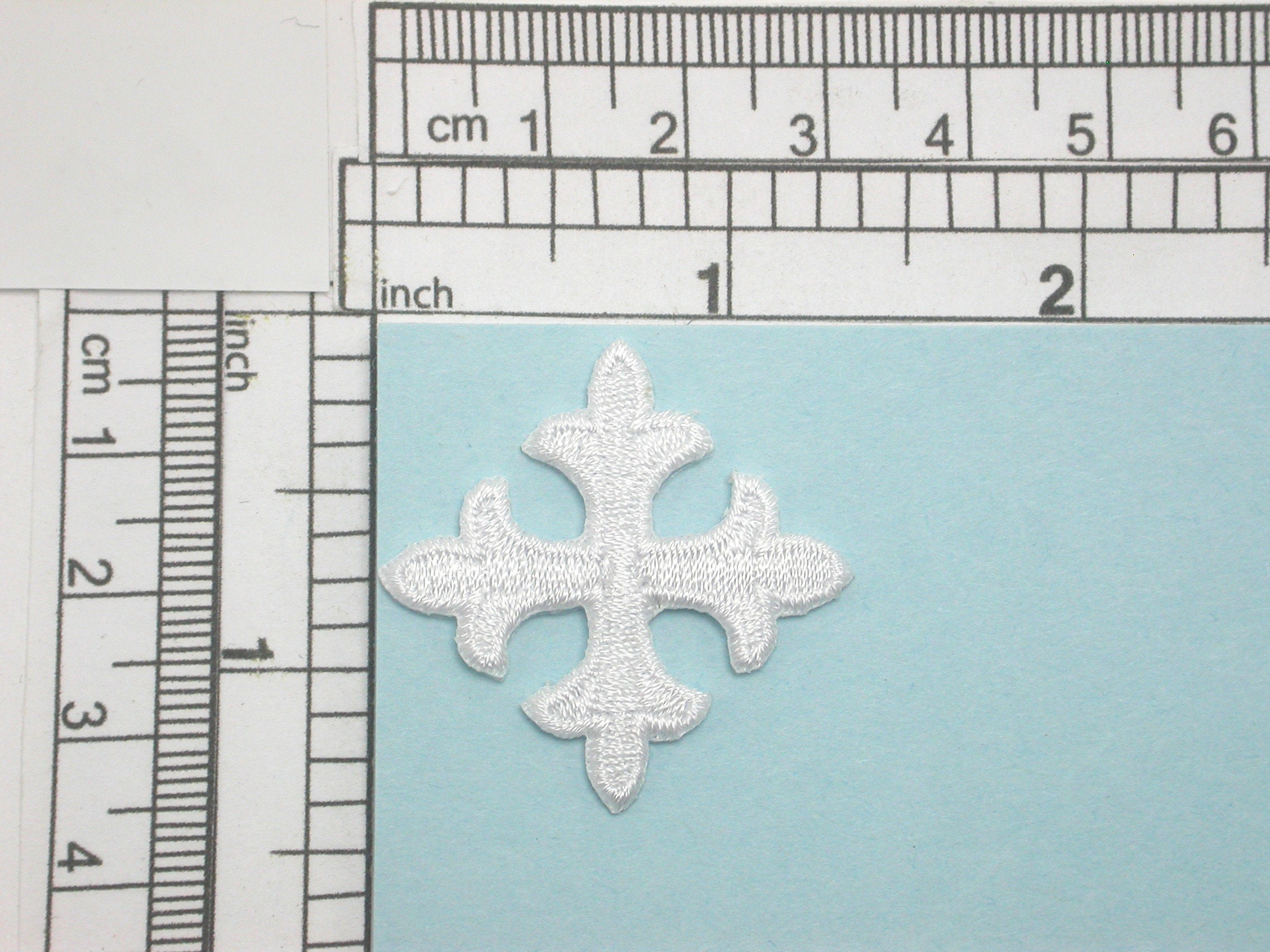 Equal Latin Cross Iron on Patch Applique 1 3/8" (35mm) *colors*. 2 Pack ...