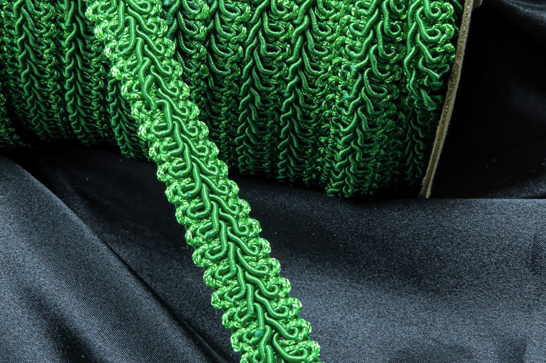 Gimp Braid 3/4" 20mm Wide Emerald Green - Gimp Priced per Yard Sewing ...