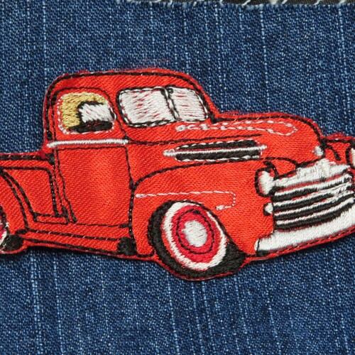 Red CAR CONVERTIBLE PATCH Iron-on Embroidered Applique - Etsy