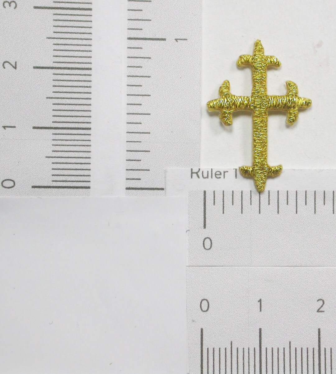 5 X Latin Cross 1" X 11/16" (25mm X 17mm) Iron on Patch Applique - - Etsy