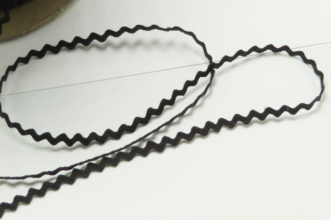 Mini Rick Rack Black 3/16" Wide Doll Trim Braid 15 Yards - Etsy