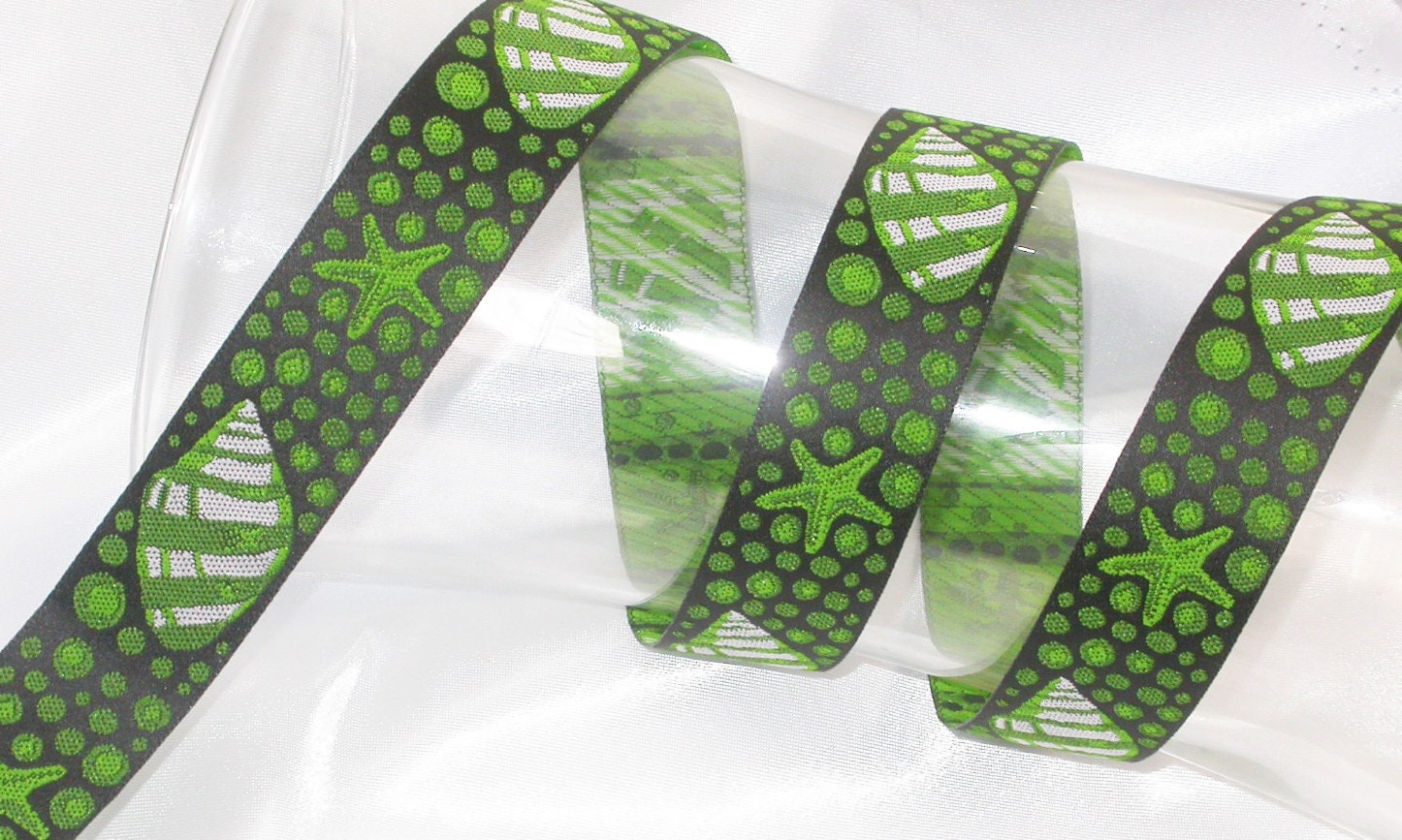 Jacquard Ribbon 1 25mm Exotic Sea Shells Colors 3 - Etsy