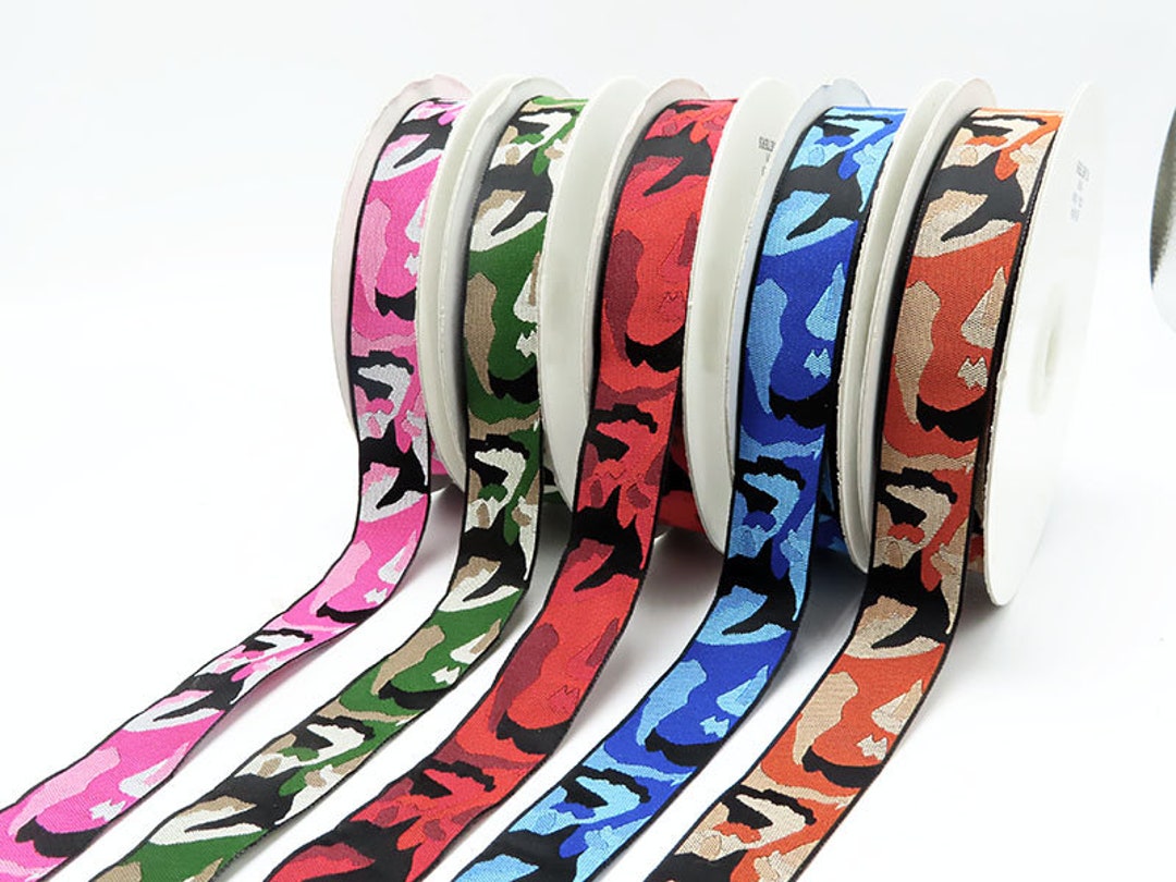 Jacquard Ribbon 1" 25mm Camo Camouflage 3 Yards & Up - Etsy