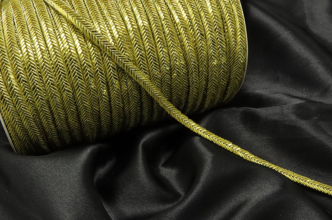 Braid 1/4" 6mm Bright Gold per 10 Yards - Etsy