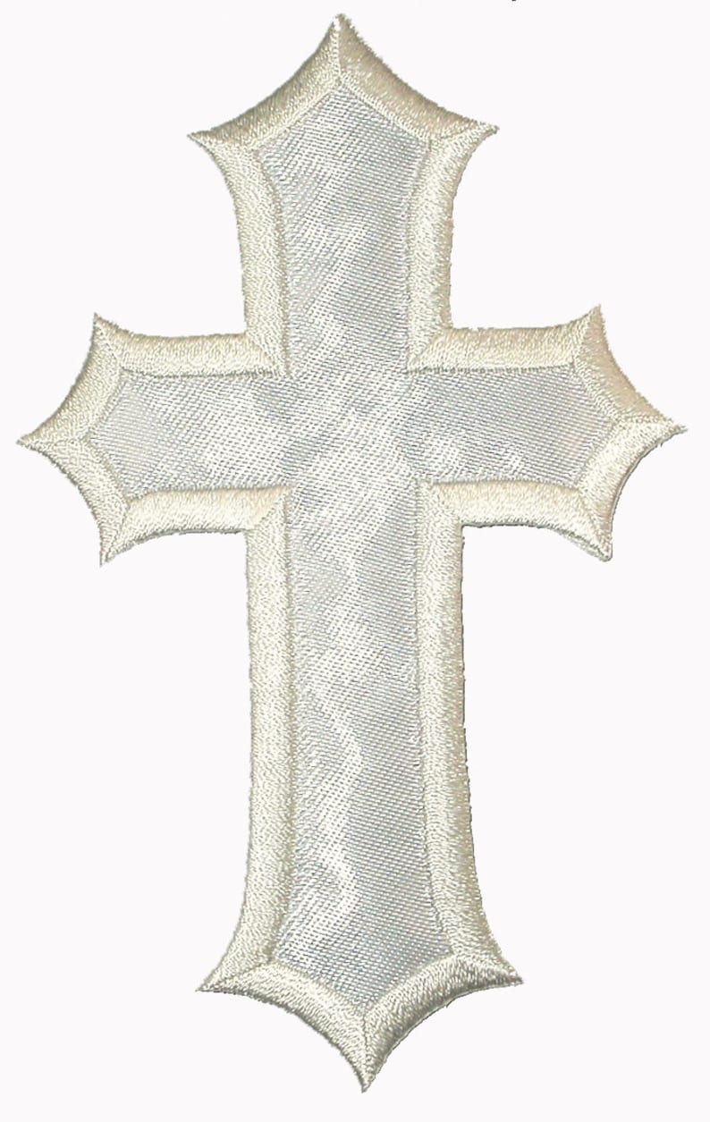 Cross 3 X 5 Satin Iron on Patch Applique | Etsy