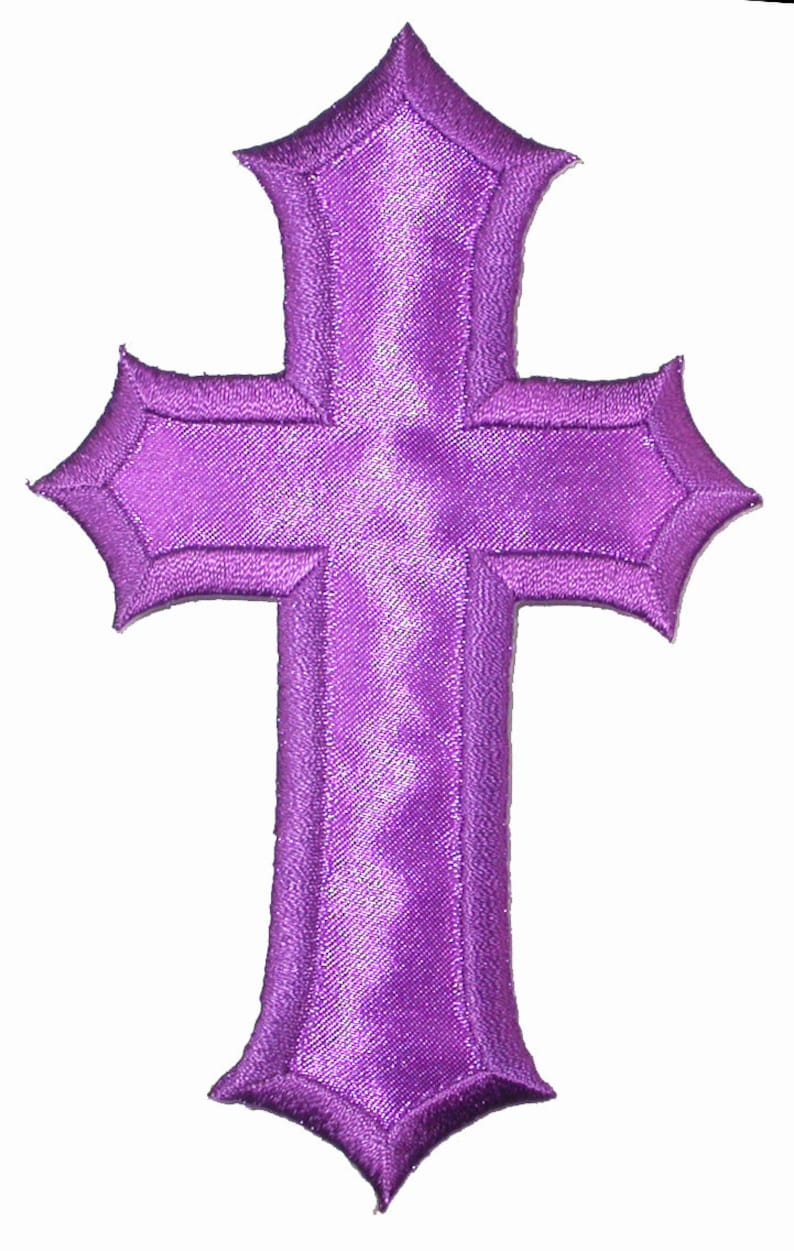Cross 3 X 5 Satin Iron on Patch Applique - Etsy