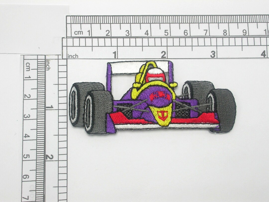 Race Car Patch Racing Car Formula 1 Iron on Patch Applique 3 1/4" - Etsy
