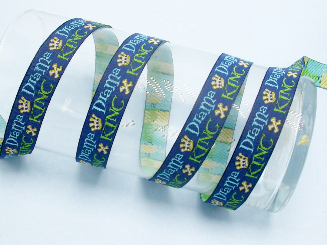 6 Yards Drama King - Jacquard Ribbon - 3/4" (20mm) 6 Yards & up Dog ...