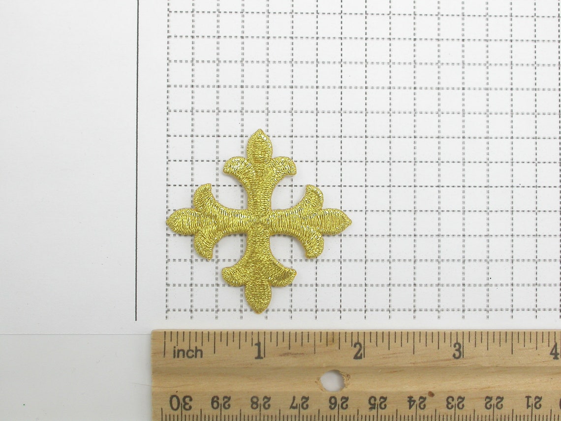 Iron on Patch Applique - Equal Latin Cross 1 7/8" (47.6mm) 2 Pack & Up ...