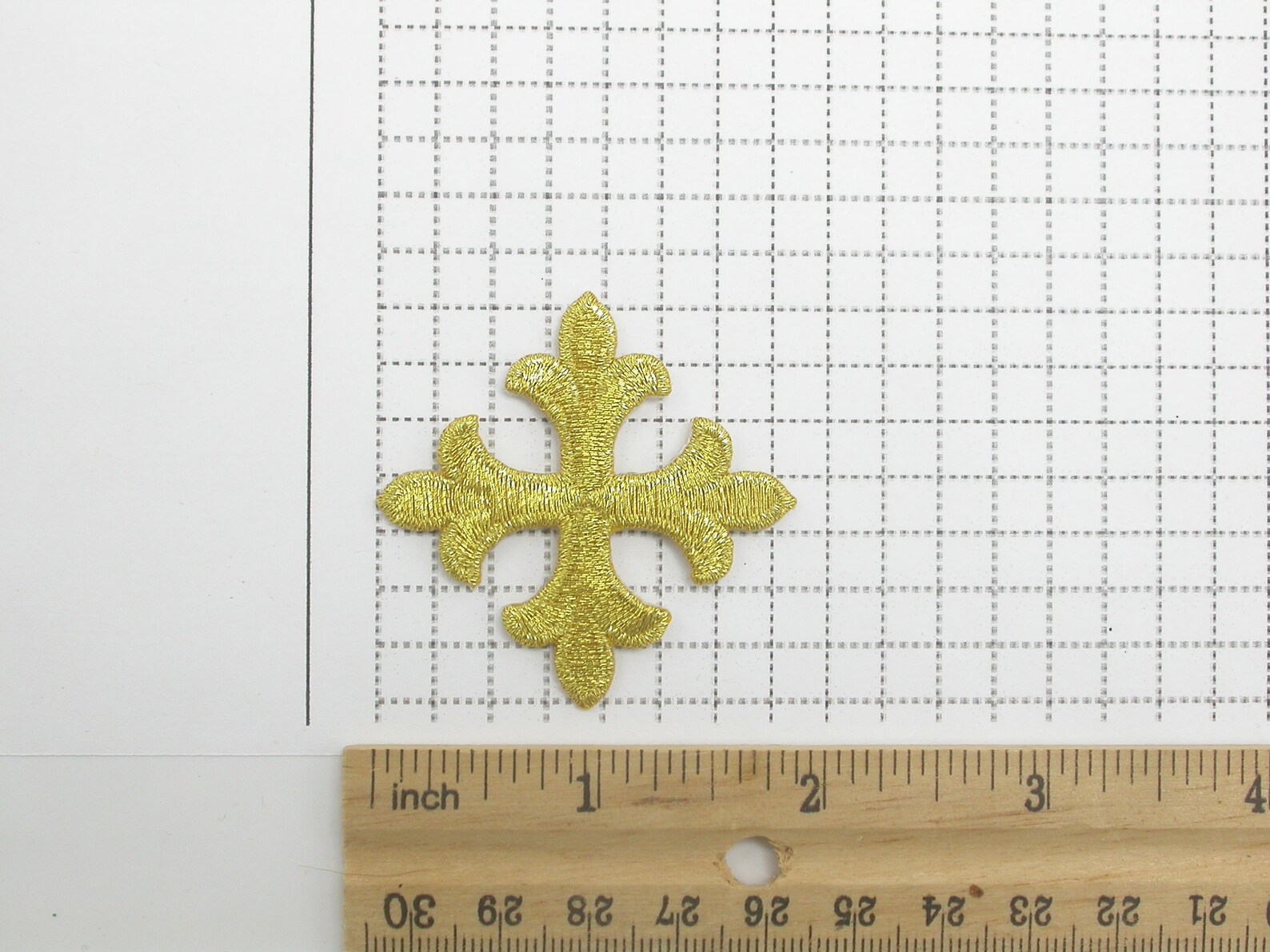 Iron on Patch Applique - Equal Latin Cross 1 7/8" (47.6mm) 2 Pack & Up ...