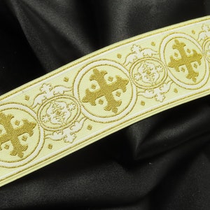 Jacquard Ribbon 1 1/2" (38mm) Excelsis *colors* Priced per Yard Woven ...