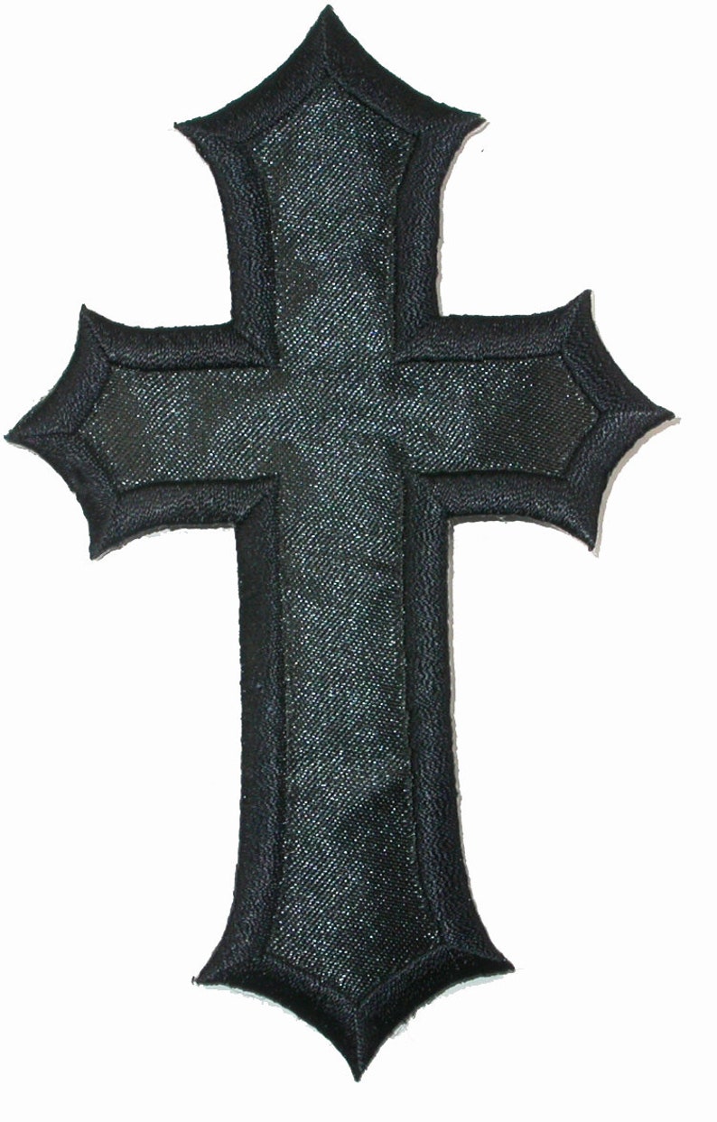 Cross 3 X 5 Satin Iron on Patch Applique - Etsy
