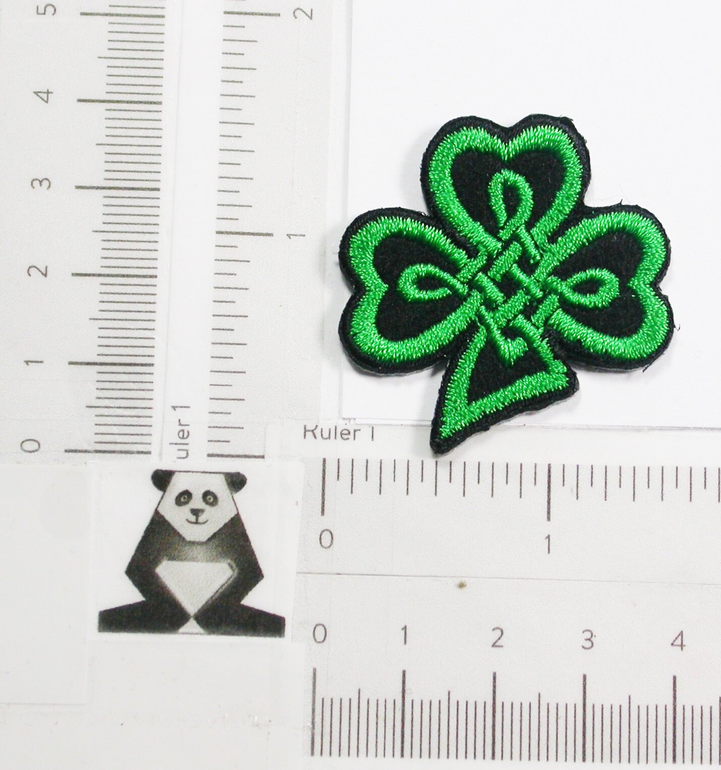 Shamrock Celtic Iron On Patch Applique Embroidered Bold St | Etsy