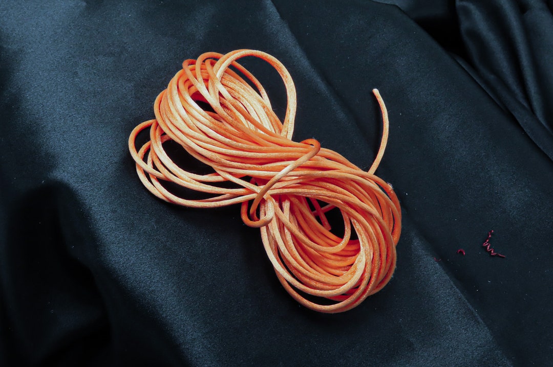 10 Yards - 2mm Satin Rattail Cord Rat Tail Jewelry Making Macramé Braid ...