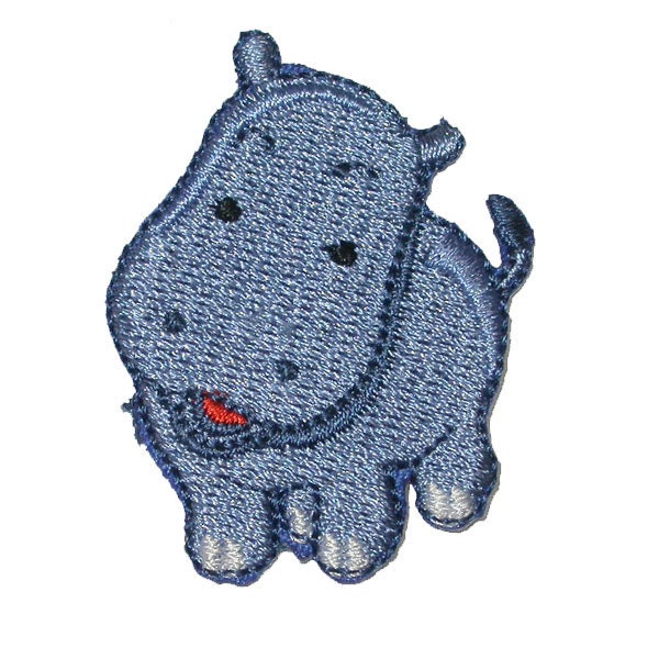 Hippo Applique - Etsy