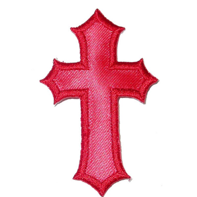 4 X Cross Satin Iron on Patch Applique 2 1/2 X 1 - Etsy