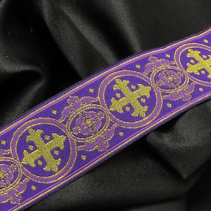 Jacquard Ribbon 1 1/2" (38mm) Excelsis *colors* Priced per Yard Woven ...