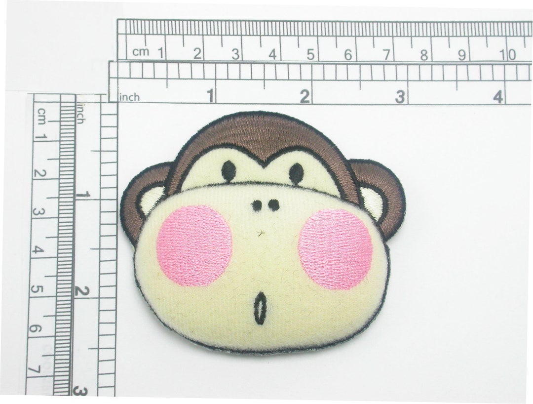 Puffy 3D Monkey Iron on Patch – Embroidered Applique - Etsy