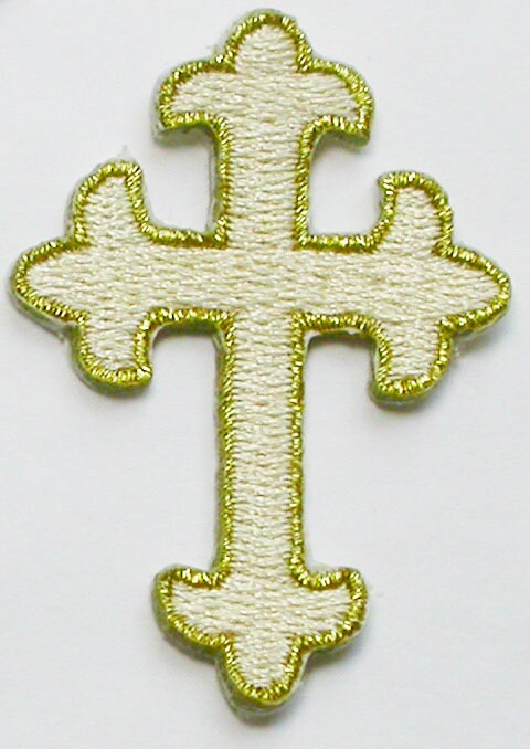 5 x Bordered Cross Patch 2 50mm Iron On Patch | Etsy