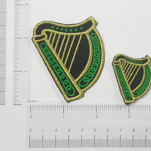CELTIC CROSS PATCH Iron-on Embroidered Irish Green Applique - Etsy