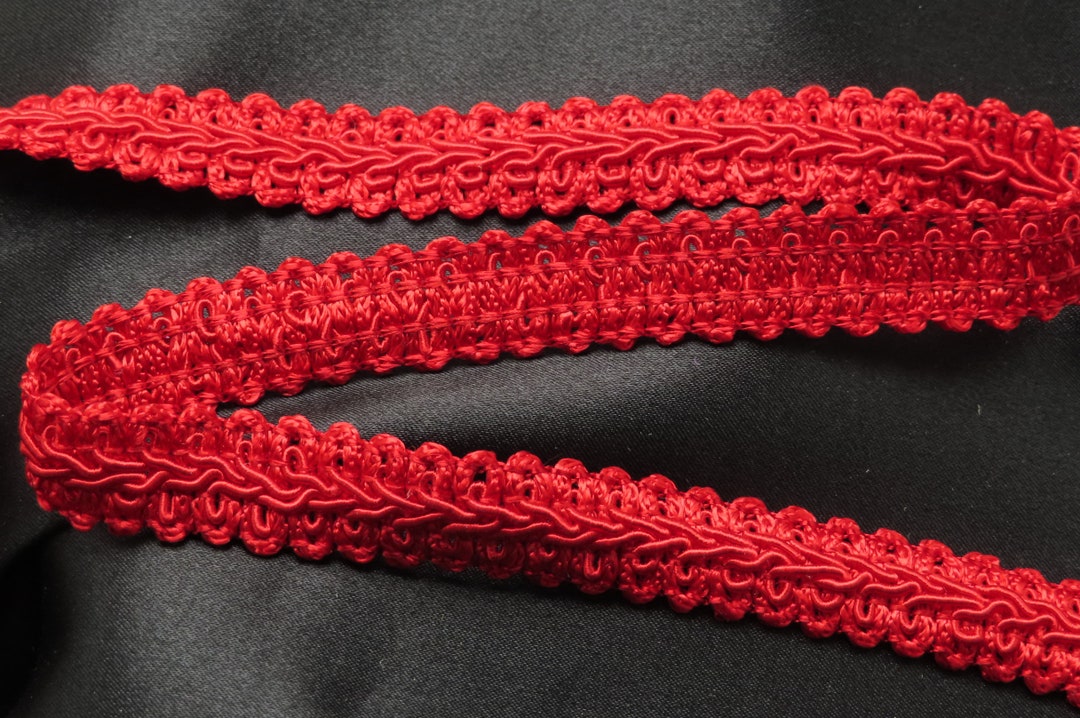 Gimp Braid 1/2" 12.5mm Wide Red - 1015 Gimp 3 Yards & up Sewing ...
