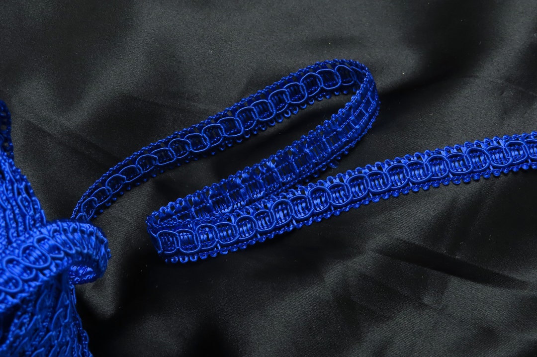 Gimp Braid 5/8" 16mm Wide Royal Blue 3 Yards & up Sewing Upholstery ...